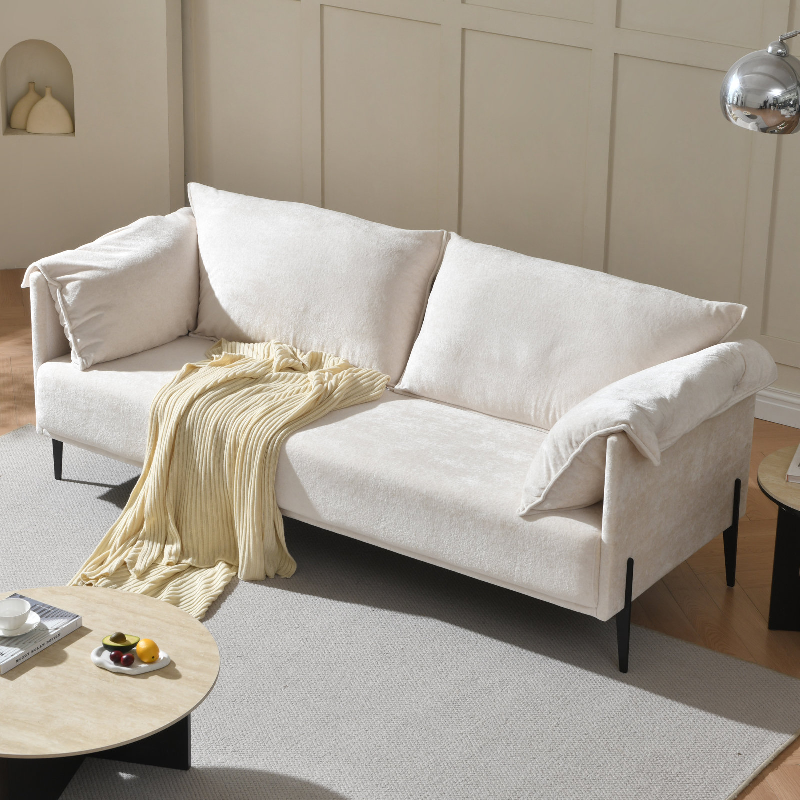 George Oliver Veda 81.88" Upholstered Sofa & Reviews - Wayfair Canada