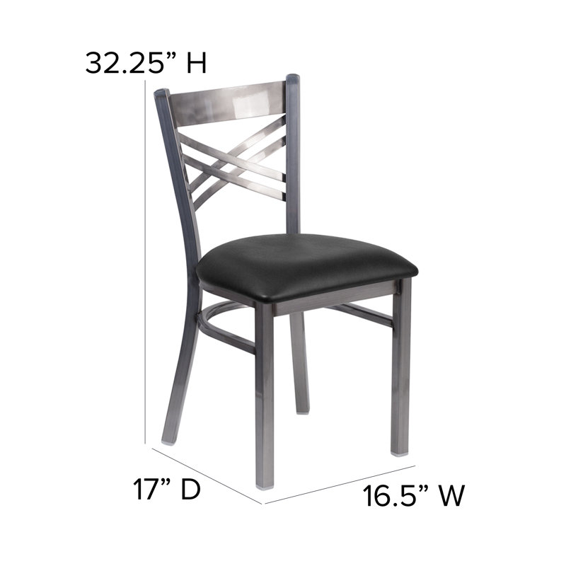 Flash Furniture Athena Cross Back Side Chair | Wayfair