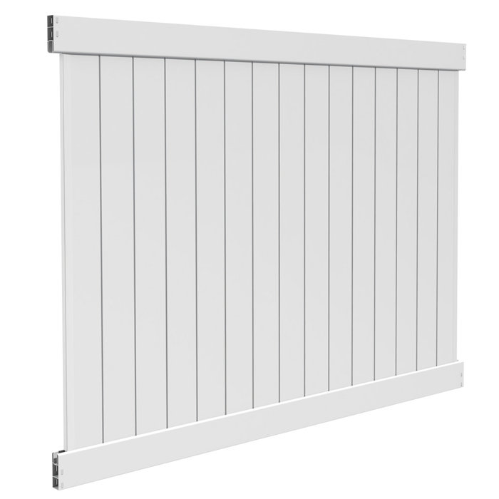 Barrette Outdoor Living Solid Privacy Panel Fence Kit & Reviews | Wayfair