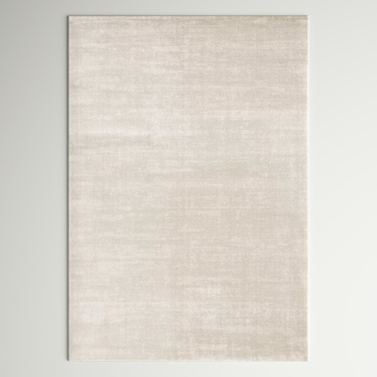 Hykkon Tiffany Smooth Low Pile Semi-Plain Cream Rug & Reviews | Wayfair ...
