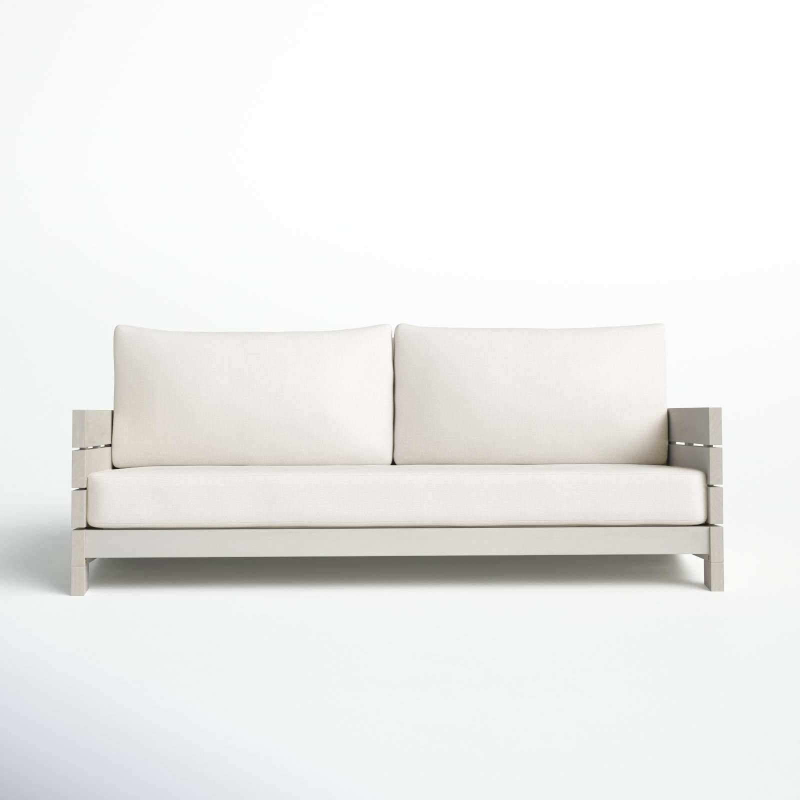 Birch Lane™ Maddison Wood Loveseat with Cushions | Wayfair