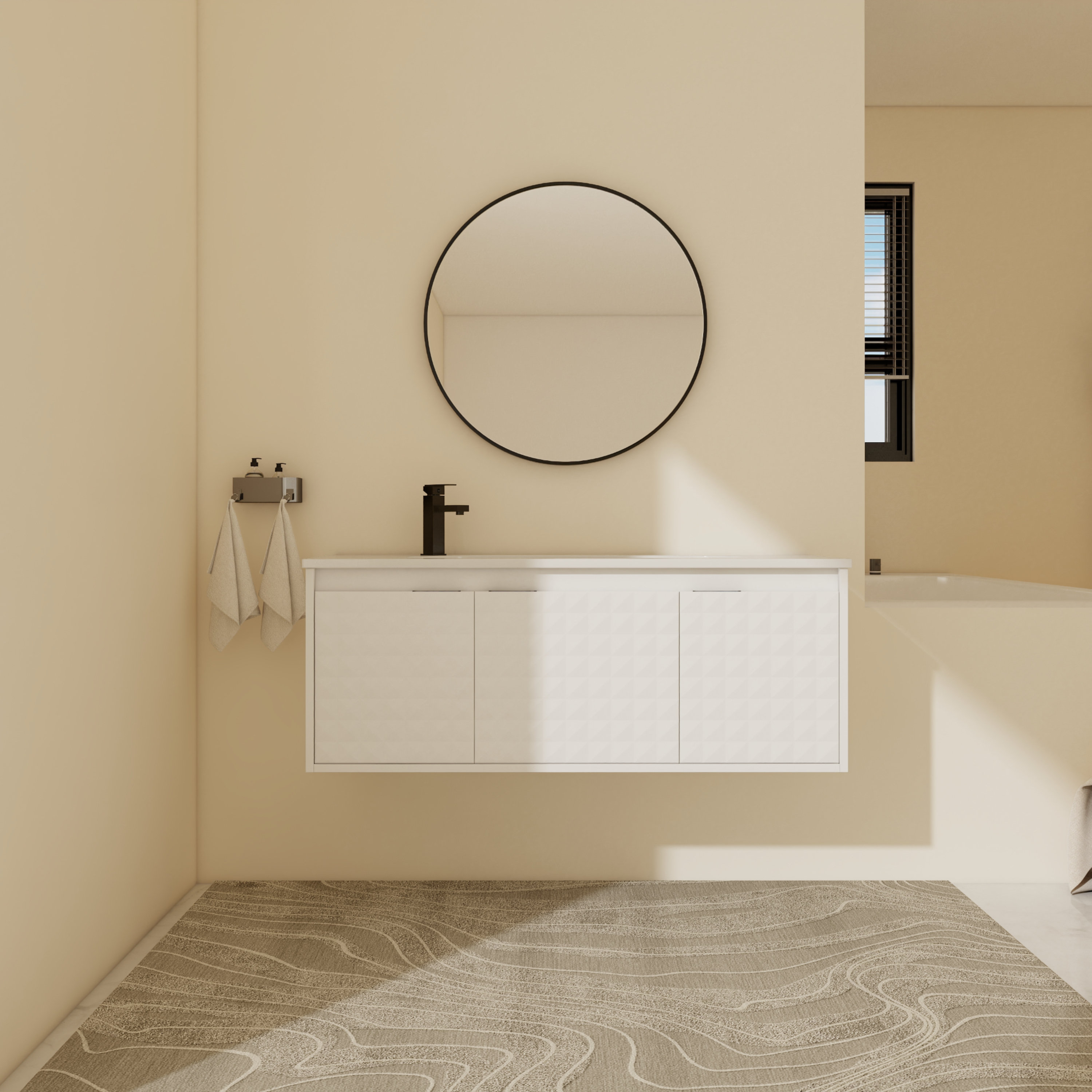 Ivy Bronx Kelsei 47.63'' Single Bathroom Vanity with Resin Top | Wayfair