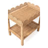 Zaara's Market Scallop Rattan Side Table | Wayfair