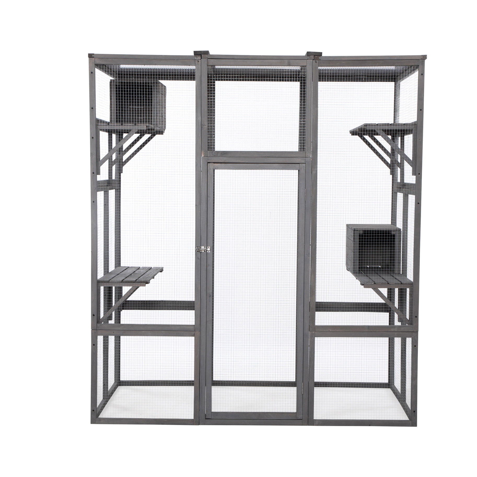 Ebern Designs Extra Large Cat Cage Gray - Construction For Cats ...