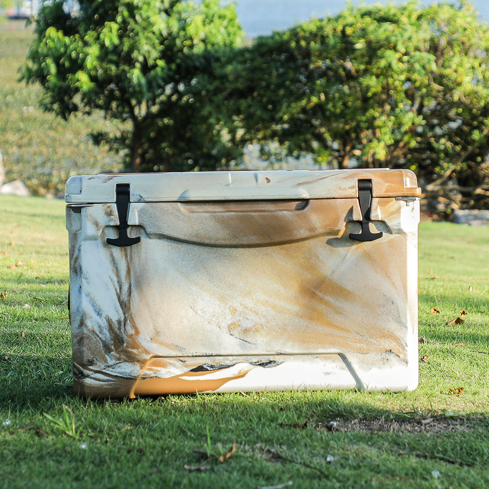 Magshion 50-Quart Insulated Ice Cooler With Cup Holder & Fish Ruler ...