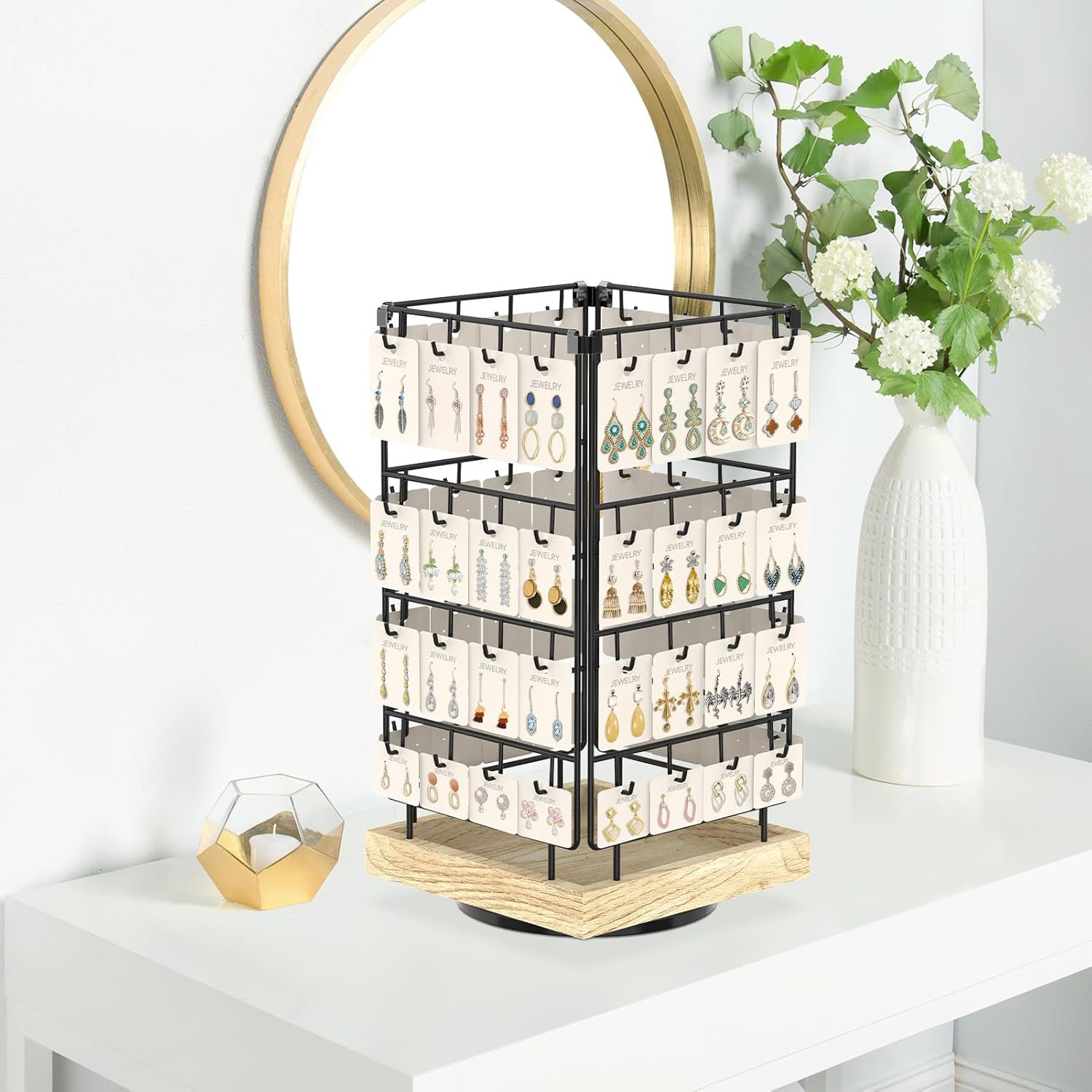 17 Stories Rotating Earring Display Holder Stand For Vendors Events ...