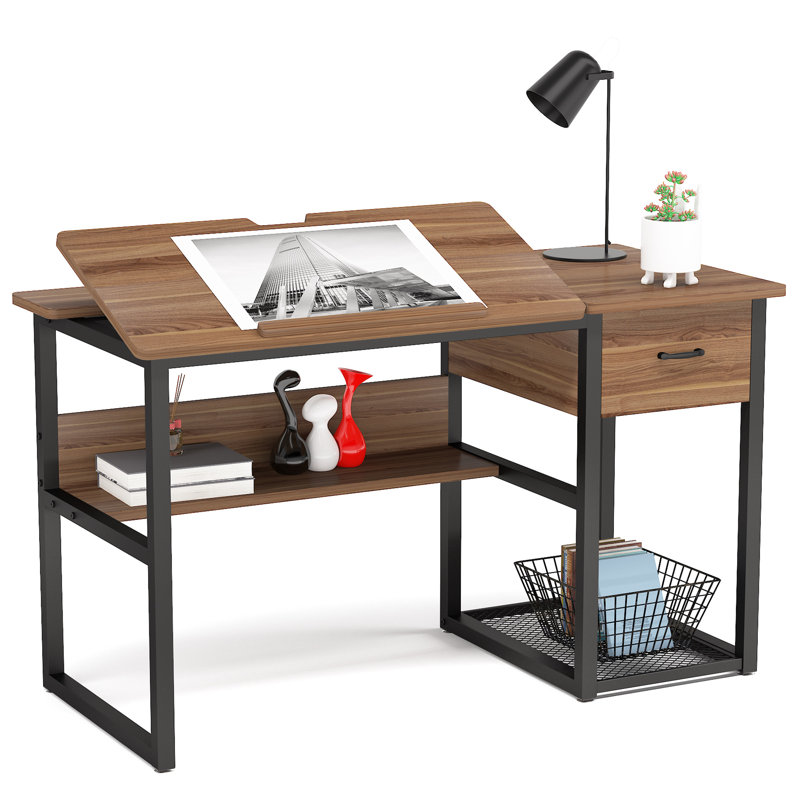 Inbox Zero 47" Drafting Desk & Reviews | Wayfair