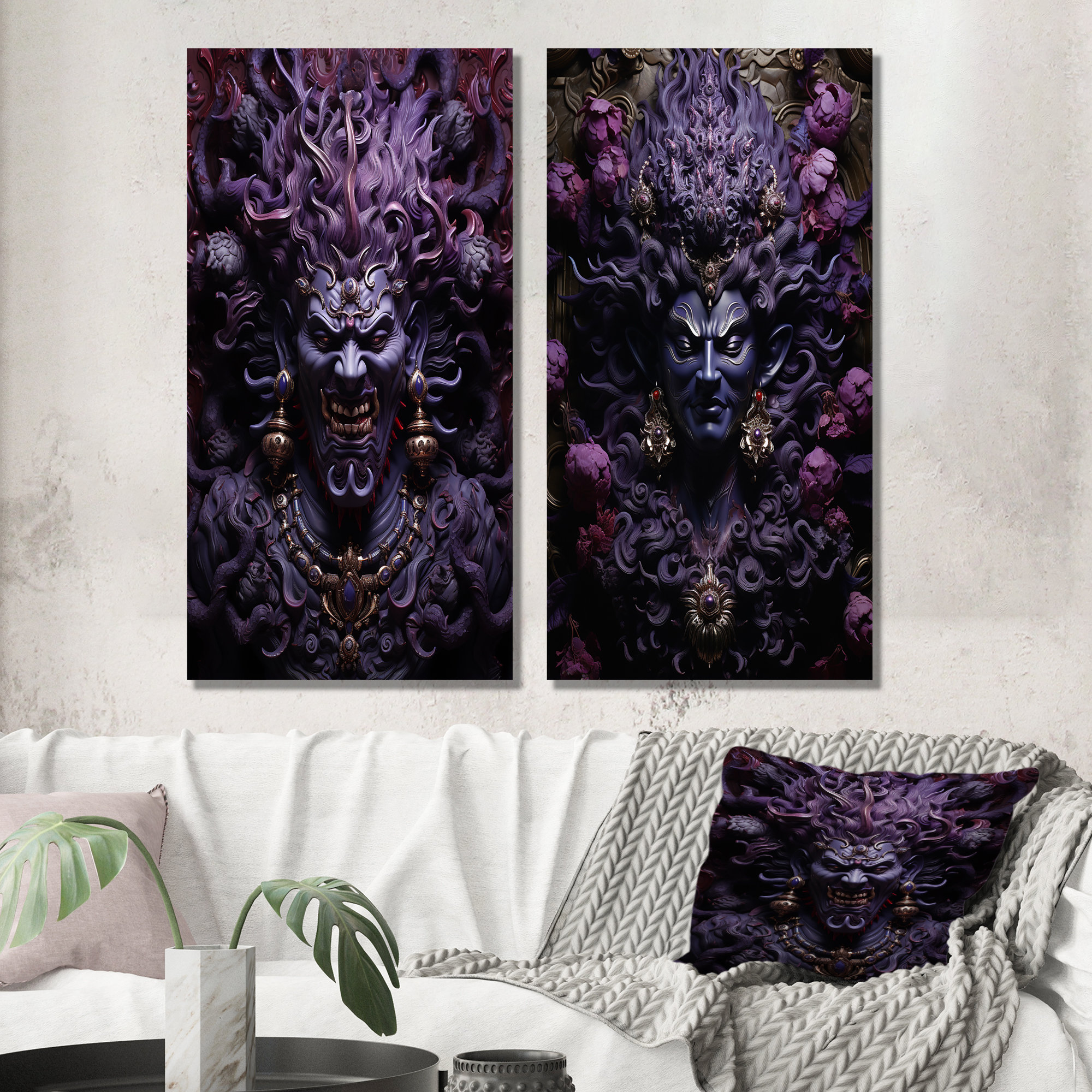 Lark Manor Hinduism Ravanas Radiant Evil - Hinduism Metal Wall Art Set ...