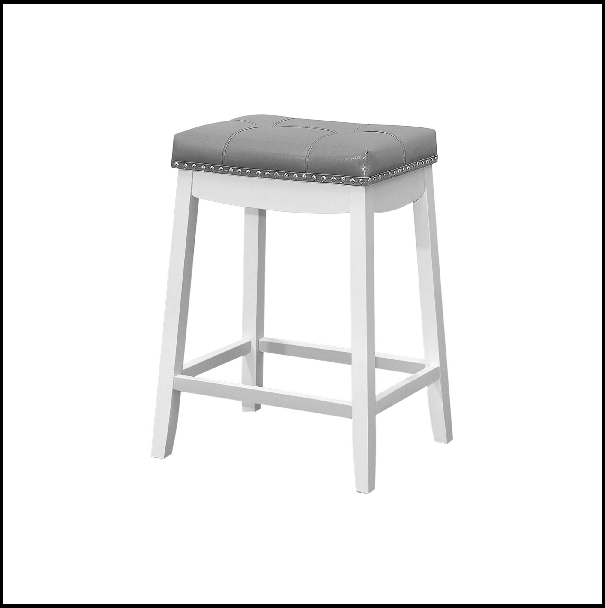 Lark Manor™ Transitional Bar Stool, Set Of 2, Counter Height, Saddle ...