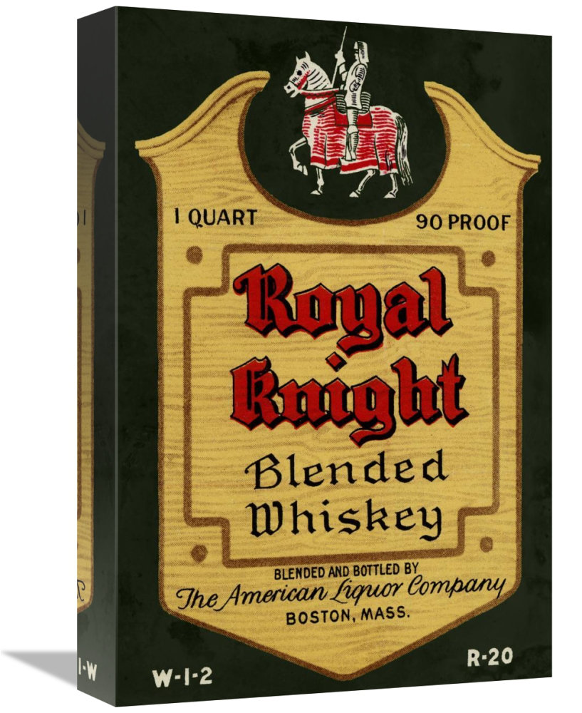 East Urban Home Royal Knight Blended Whiskey - Wrapped Canvas ...