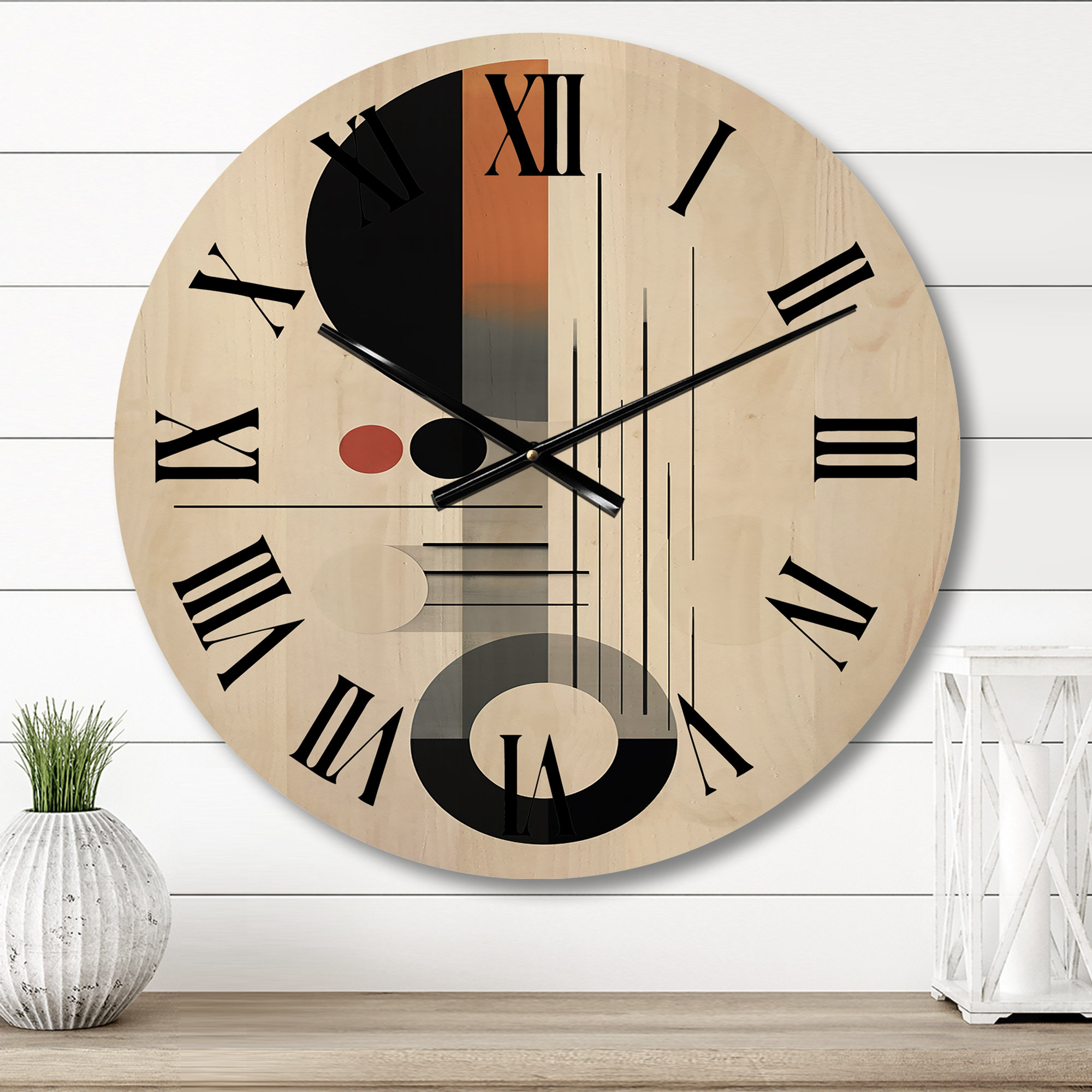 East Urban Home Minimal Circular Geometric Illustration VI - Modern ...