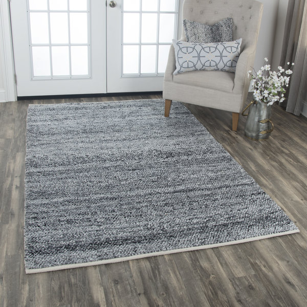 Corrigan Studio® Stanford Hand-Knotted Wool Gray Area Rug | Wayfair