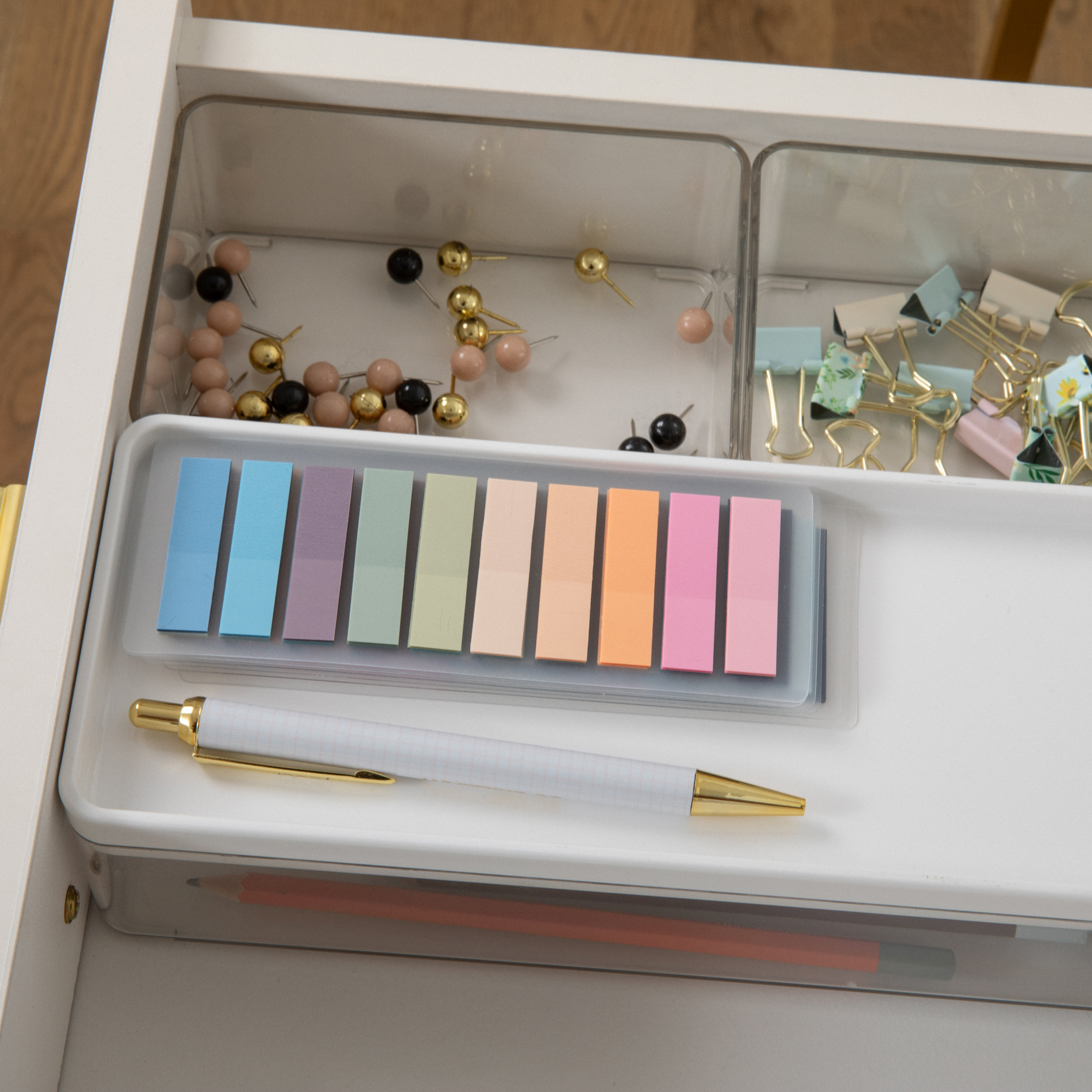 Martha Stewart Grady Stackable Plastic Storage Box with Plastic Lids ...