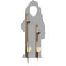Wet Paint Printing SS11330 Male Fireman Firefighter Stand In Cardboard ...