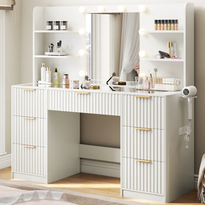 off white dressing table