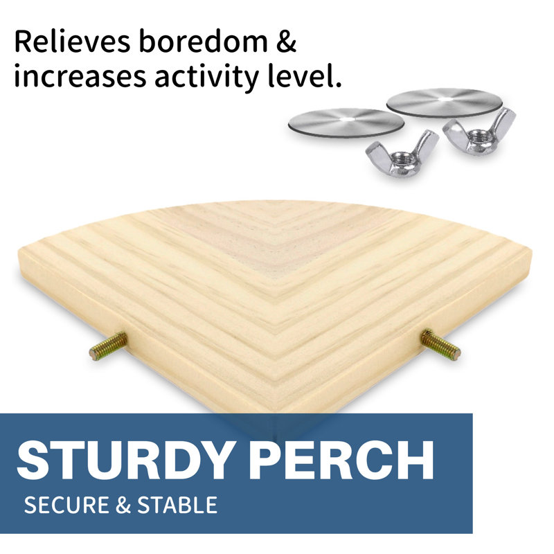 KNUTI Bird Cage Corner Perch Platform | Wayfair