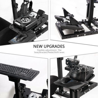 Anman Flight Simulator Bracket Racing Simulator Stand NO Steering Wheel ...