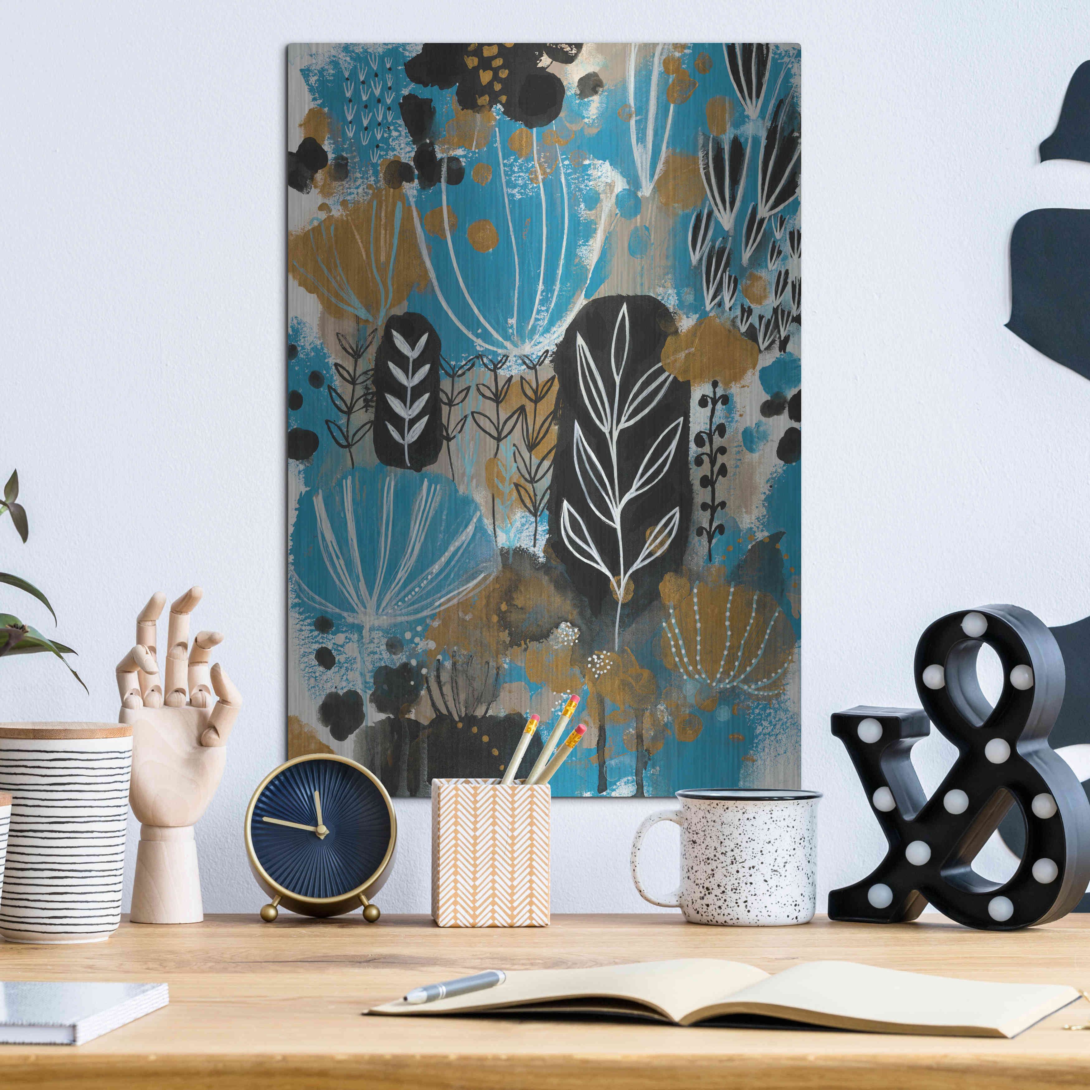 Red Barrel Studio® 'January Poem by Corina Capri Metal Wall Art | Wayfair