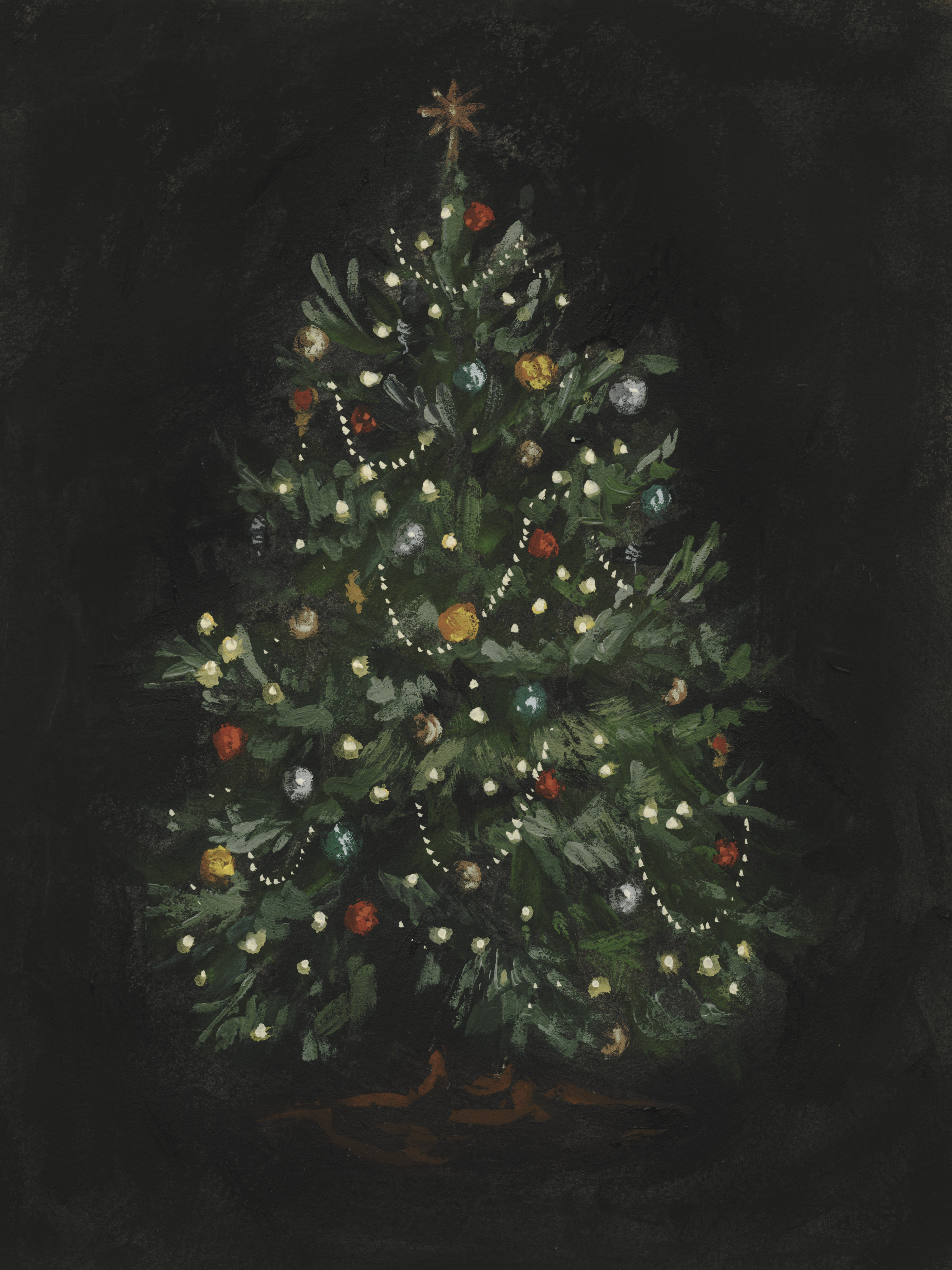 17 Stories Moody Christmas Tree I | Wayfair.co.uk