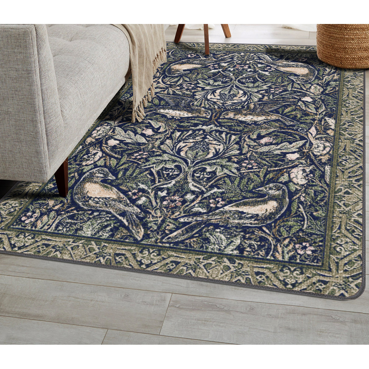 Bungalow Rose Makailah Premium EnduraStran Nylon Distressed Area Rug ...