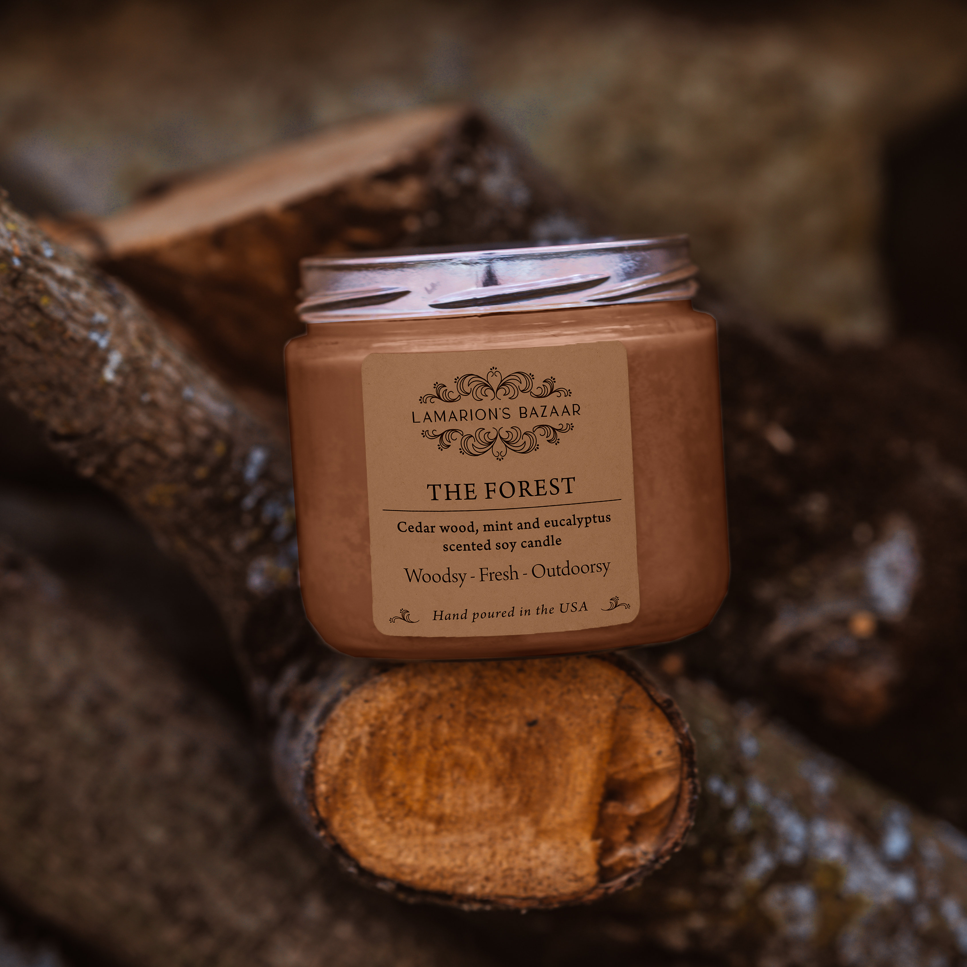 LAMARION'S BAZAAR White Cedar, Peppermint & Eucalyptus Fragrance ...