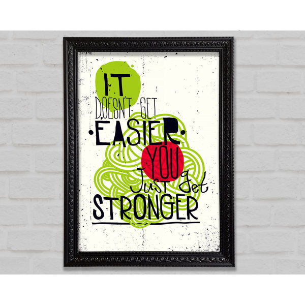 Bright Star It Doesn't Get Easier 2 - Single Picture Frame Print ...
