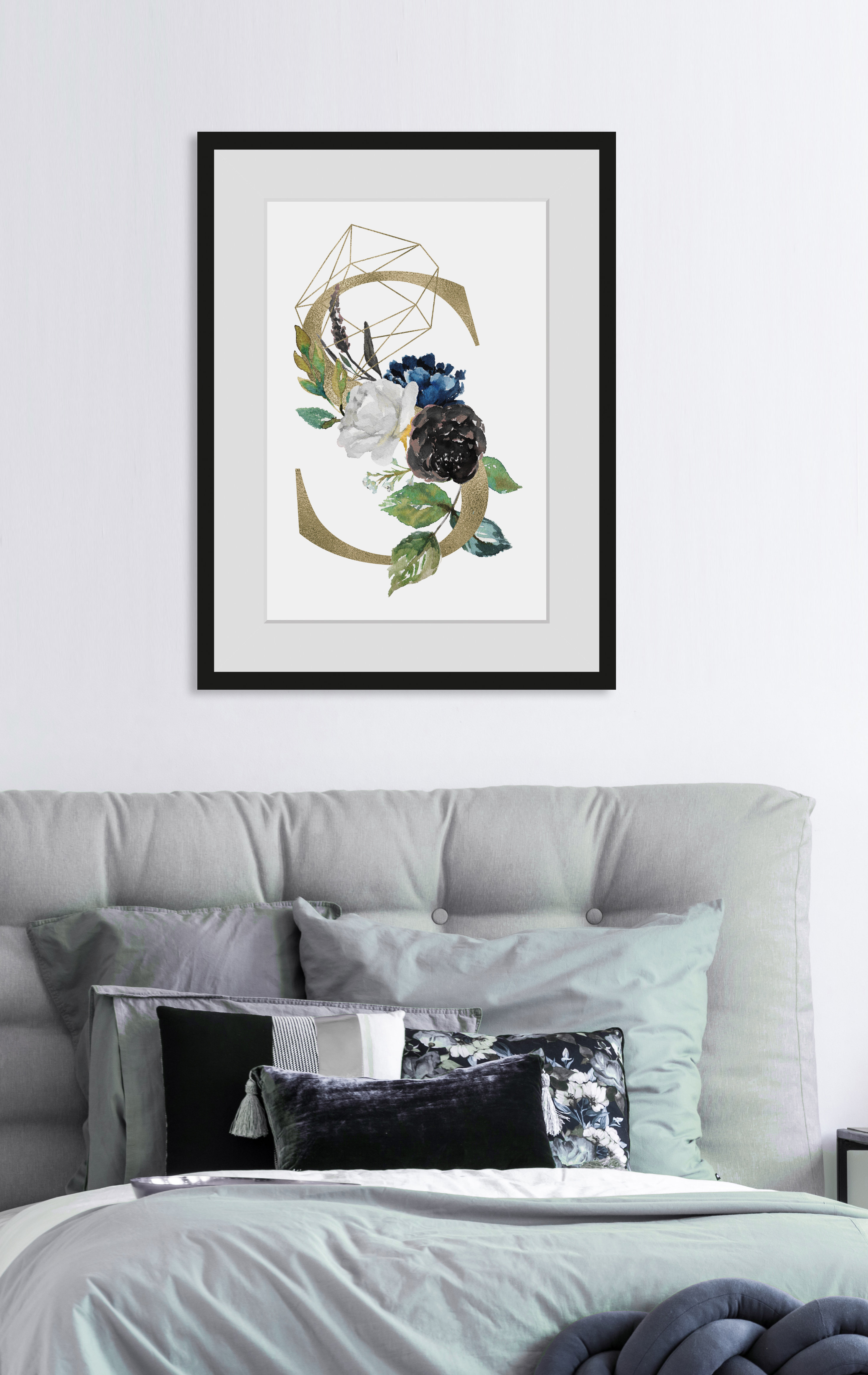 Ebern Designs 'Letter' Framed Graphic Art | Wayfair.co.uk