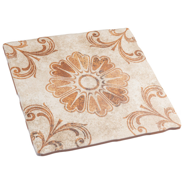 Merola Tile Costa 7.75" x 7.75" Ceramic Patterned Wall & Floor Tile ...