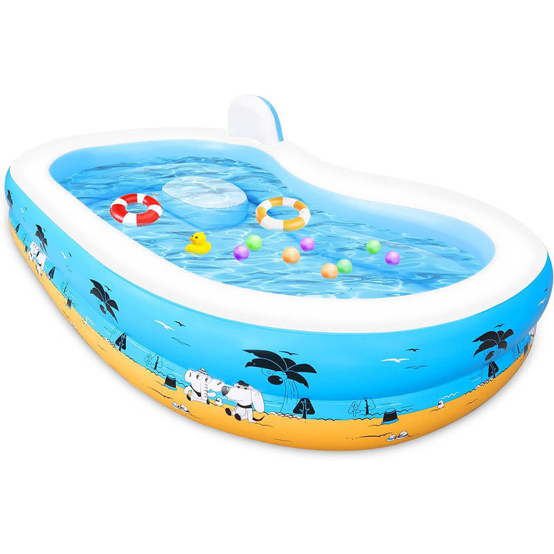 ASTER-FORM CORP 1.4 ft x 8.3 ft x 5.1 ft PVC Inflatable Pool - Wayfair ...
