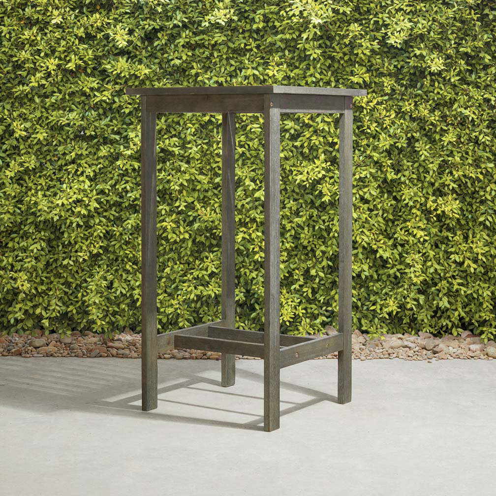 Ebern Designs Patio Bar Table with Square wood Top | Wayfair
