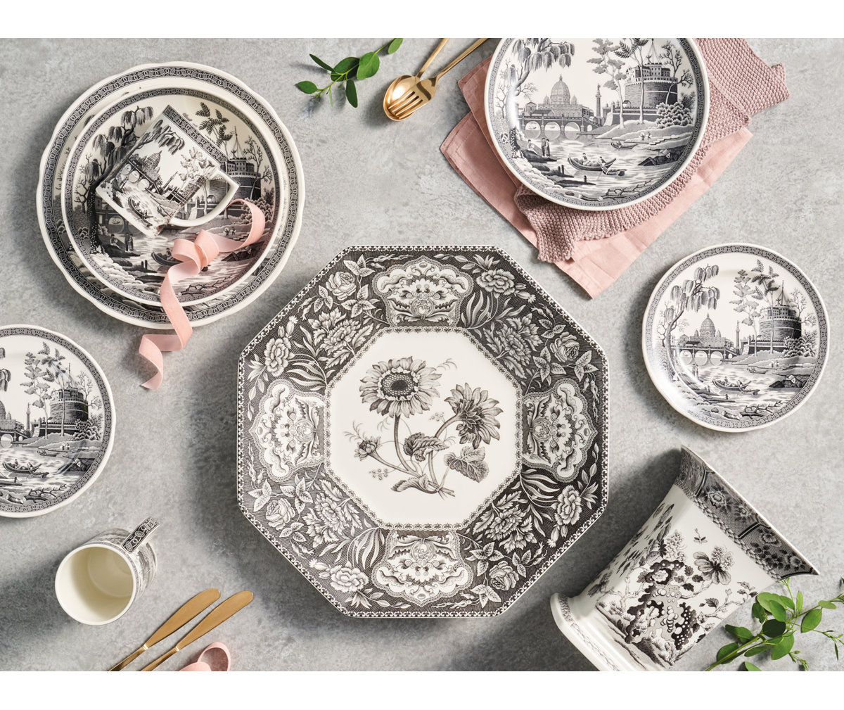 Spode Heritage Collection Octagonal Plate Rome 9.5" | Wayfair