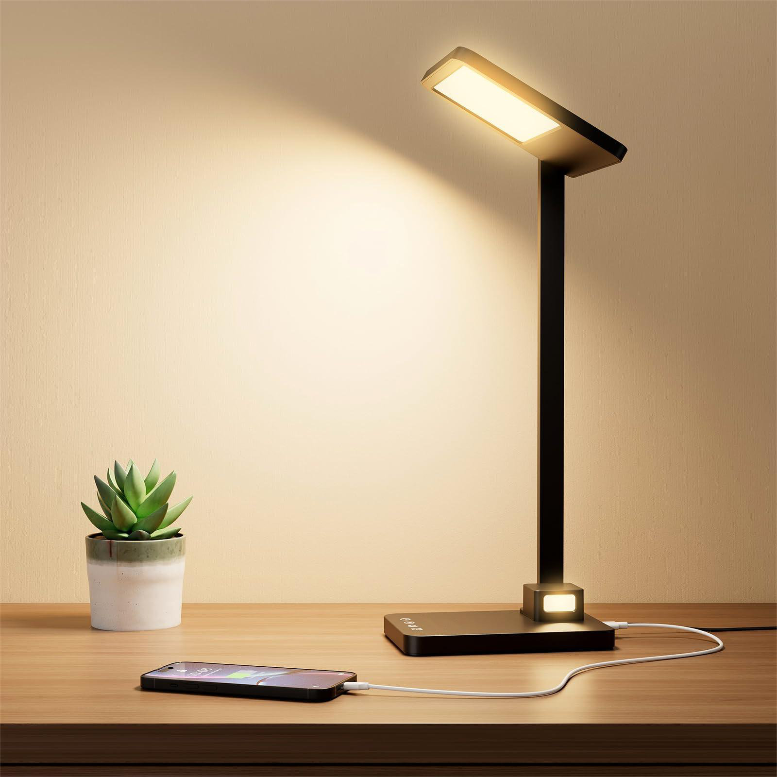 Inbox Zero 3 In 1 LED Desk Lamp Dimmable Table Lamp Reading Lamp With ...