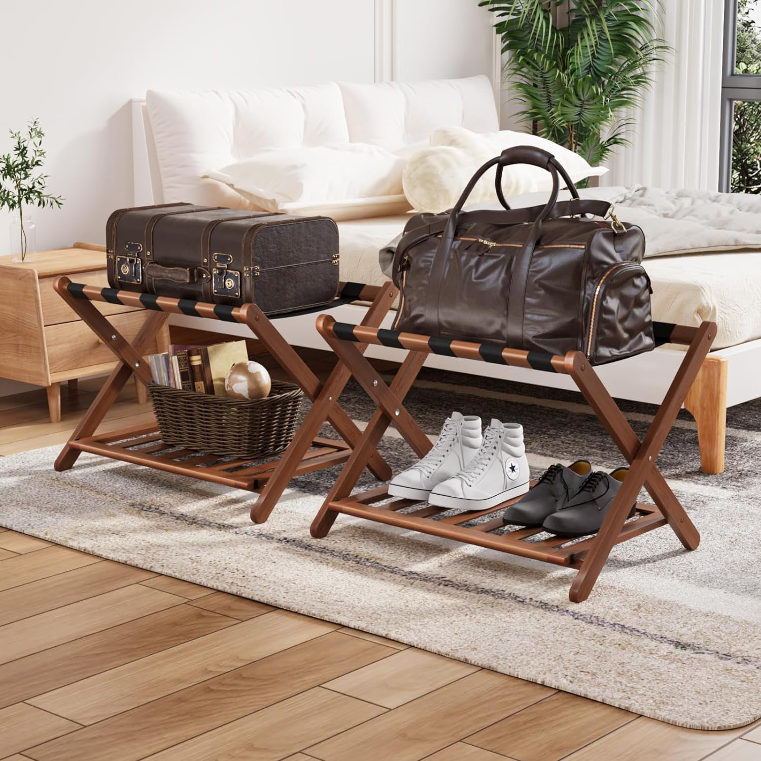 Koala Company Folding Bamboo Luggage Rack - Wayfair Canada