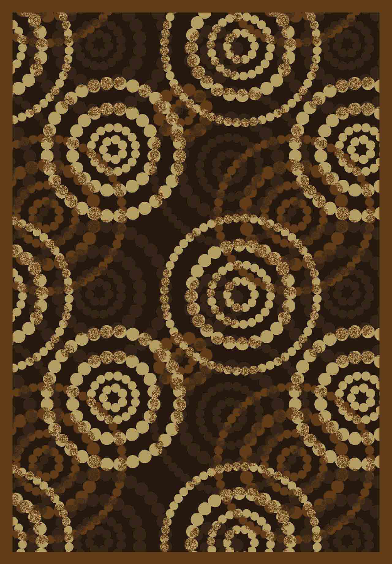 Joy Carpets Whimsy Dottie Brown Area Rug | Wayfair