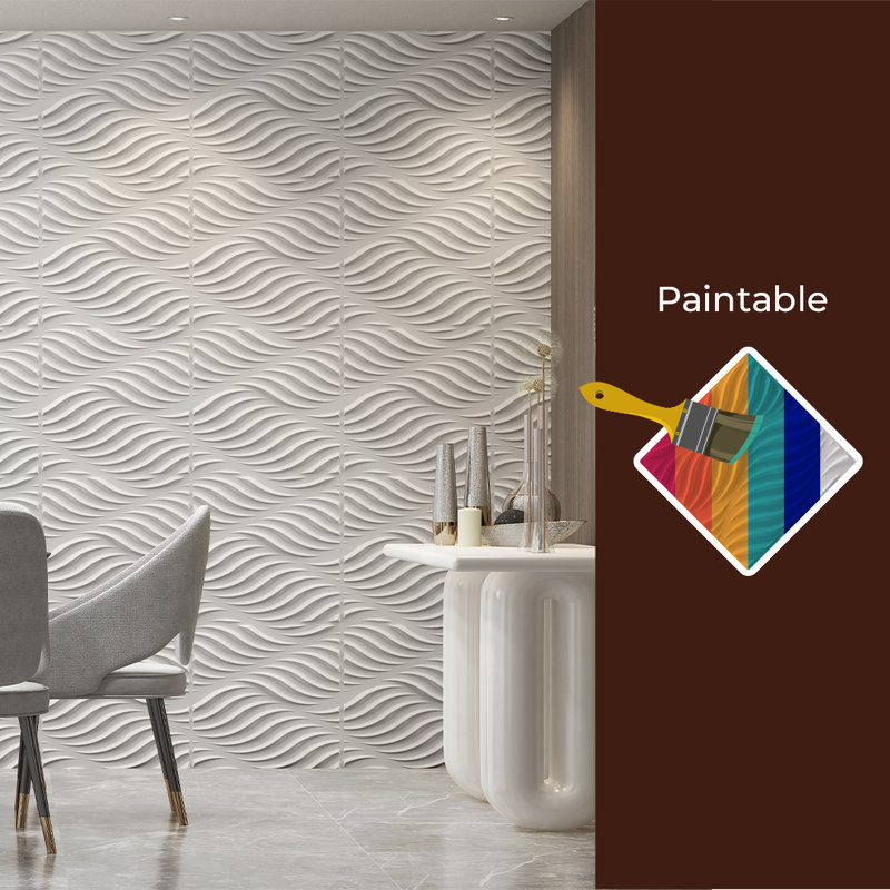 ELEVIQ 19.7" x 19.7" PVC Decorative Wall Paneling For Interior Wall ...