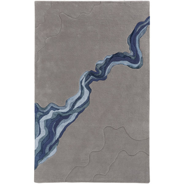 Orren Ellis Zakeri Wool Abstract Indoor Rug & Reviews | Wayfair