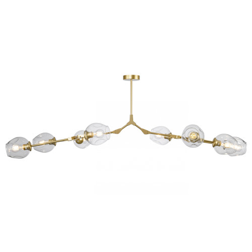 George Oliver Eilers 8 - Light Dimmable Sputnik Modern Linear ...
