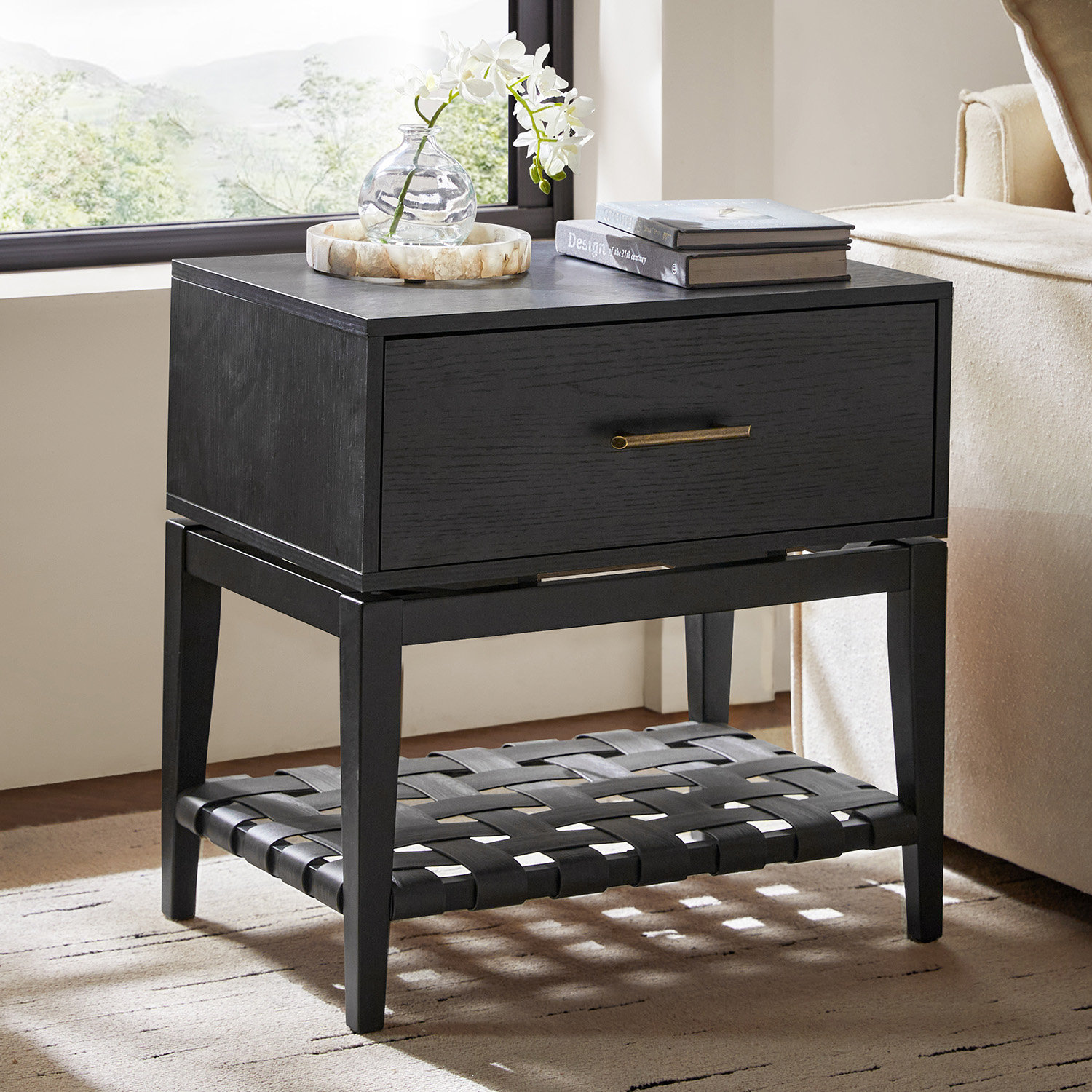 Lark Manor Ilesha Modern 24"Tall Nightstand with Integrated Power ...