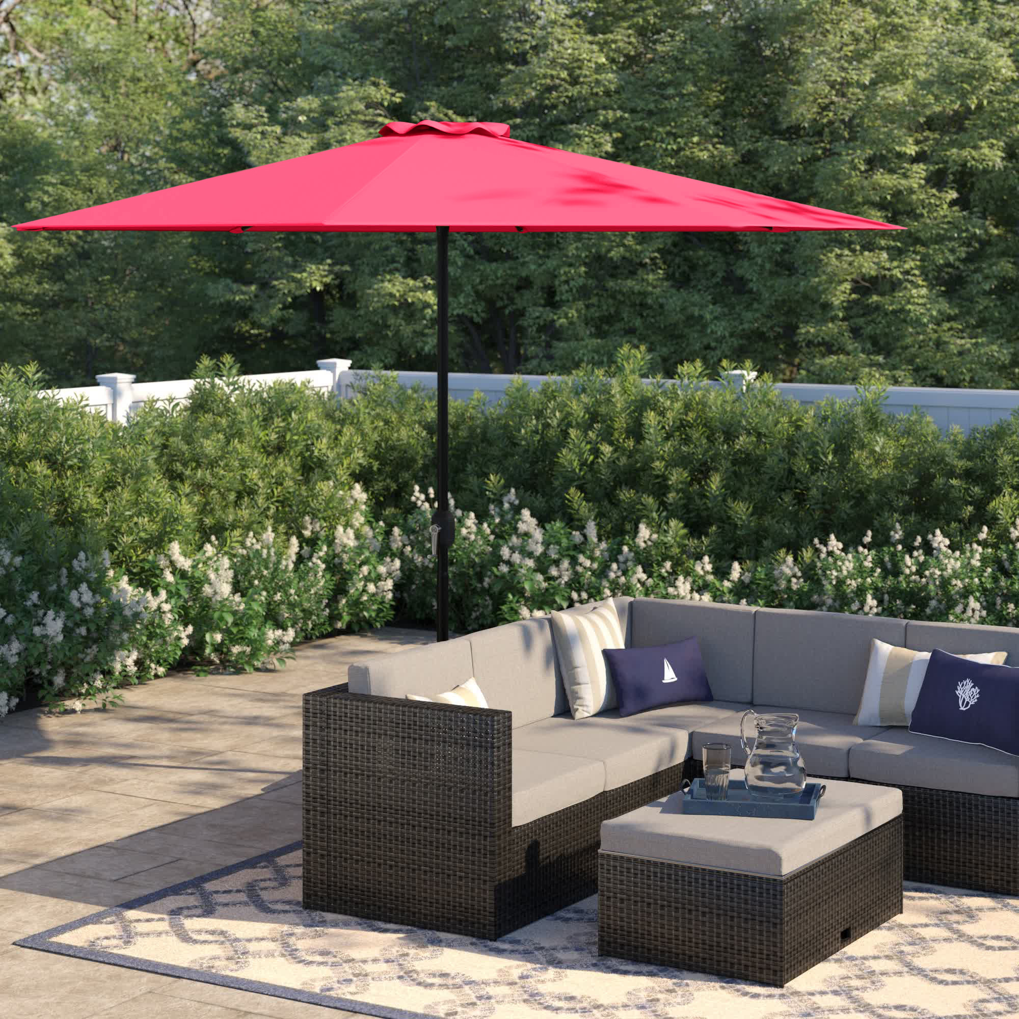 Sol 72 Outdoor™ Gina 11' Market Umbrella & Reviews | Wayfair