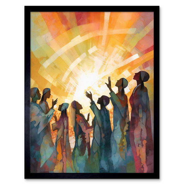 Marlow Home Co. Andrzelika Group Singing Hymns At Sunrise Abstract ...