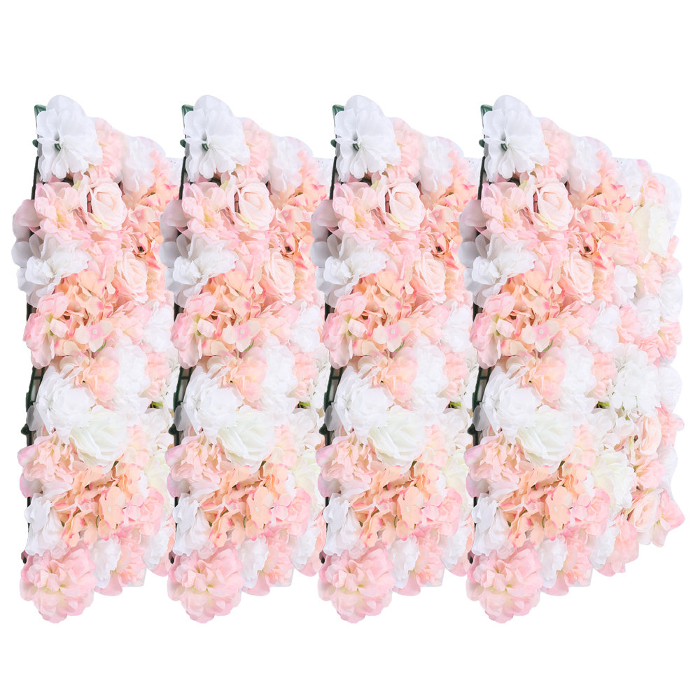 YINXIER Artificial Silk Flower Wall Panel Wedding - Wayfair Canada