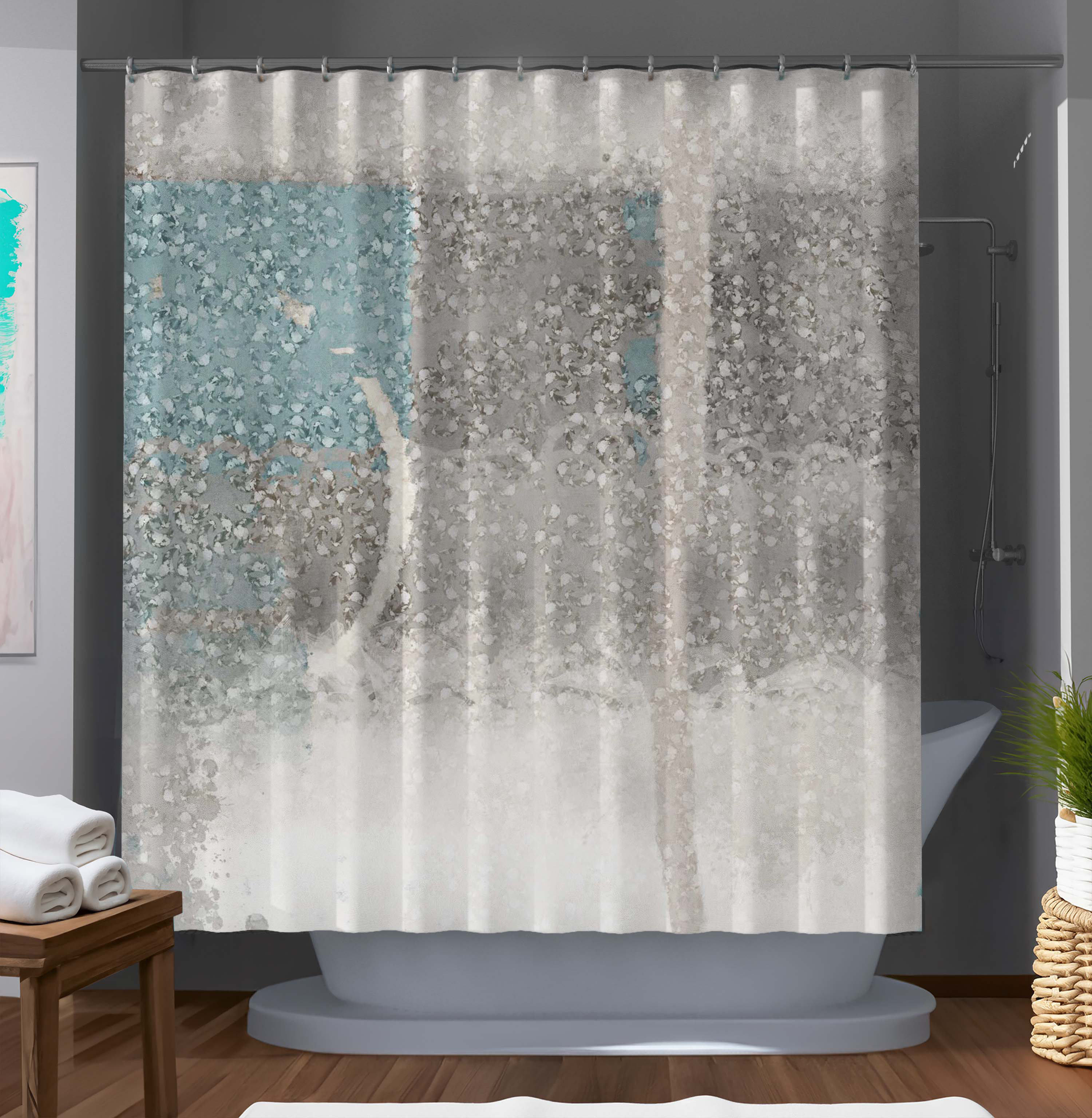 East Urban Home Alert Unblemished Shower Curtain | Wayfair