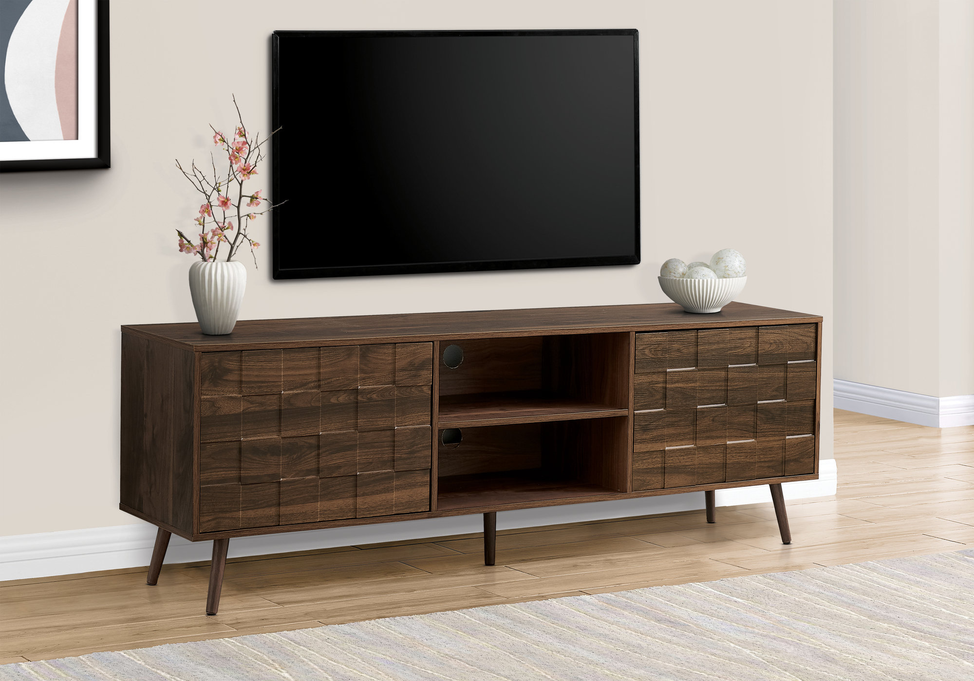 George Oliver Tv Stand, 72 Inch, Console, Media Entertainment Center ...