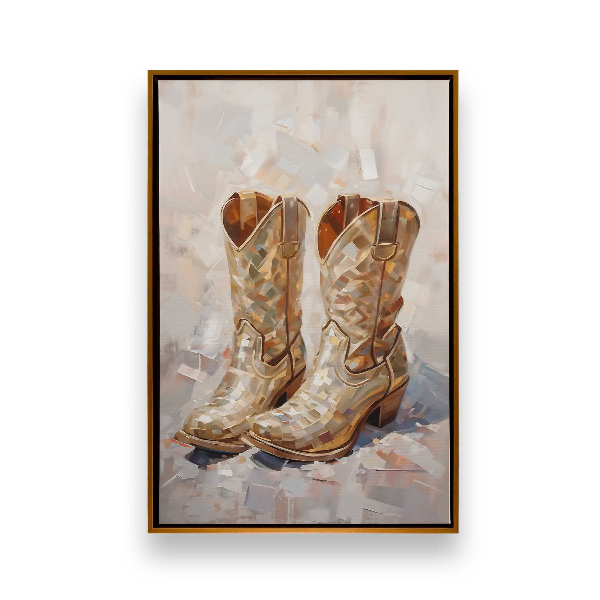 Union Rustic Cowboy Essentials in Tan I Canvas Print | Wayfair