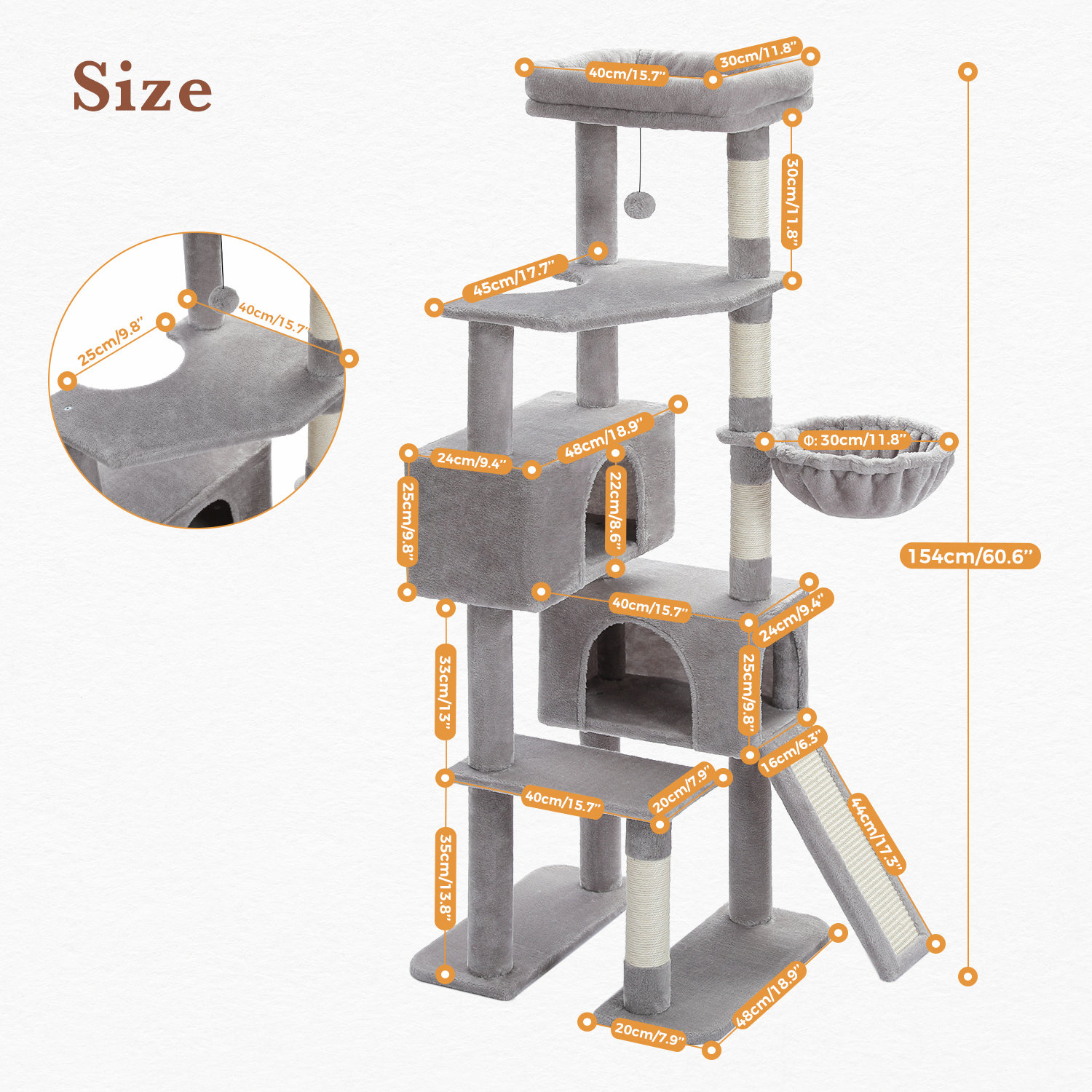 Tucker Murphy Pet™ Ephie 60'' Cat Tree | Wayfair