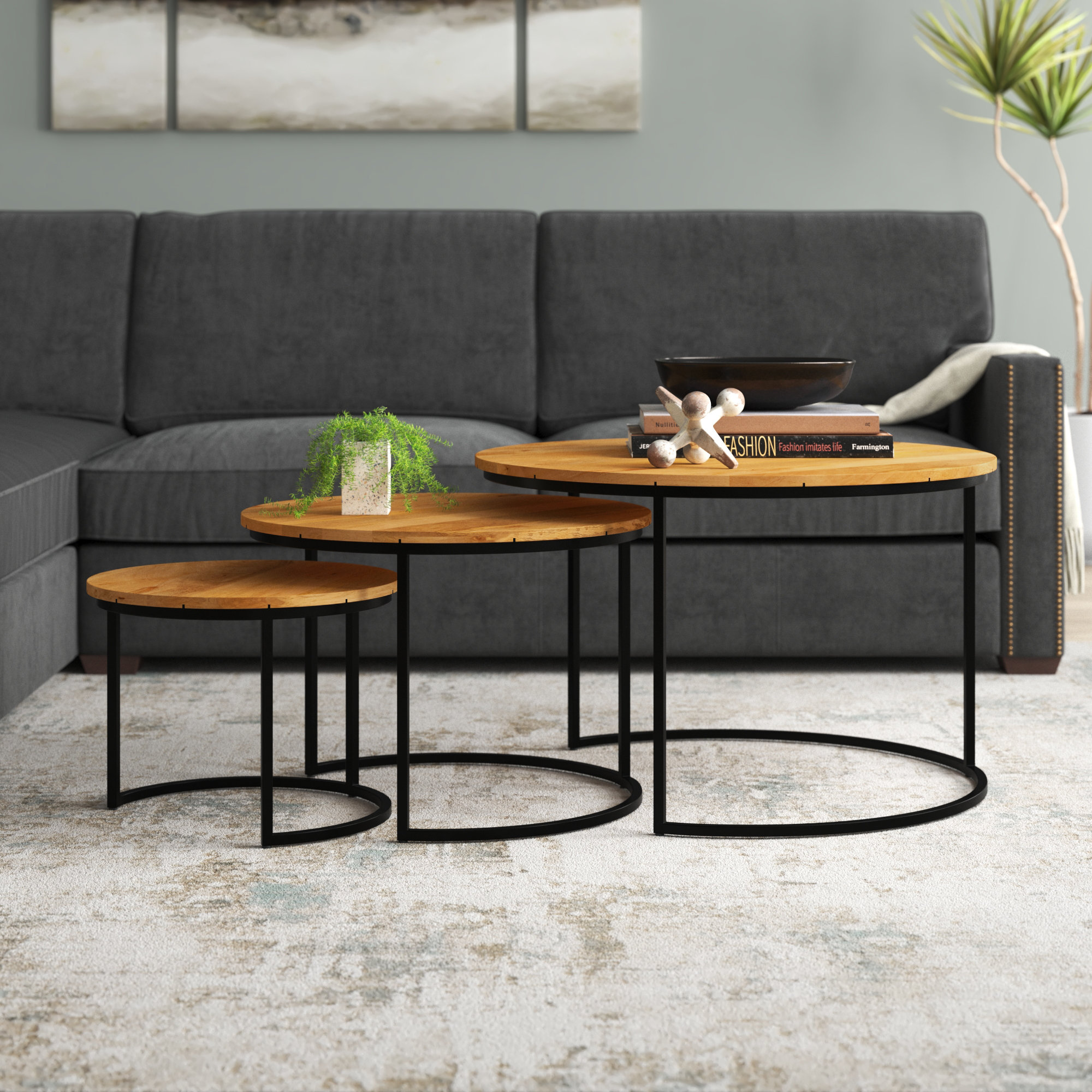 Trent Austin Design® Mistretta 3 - Piece Living Room Table Set | Wayfair