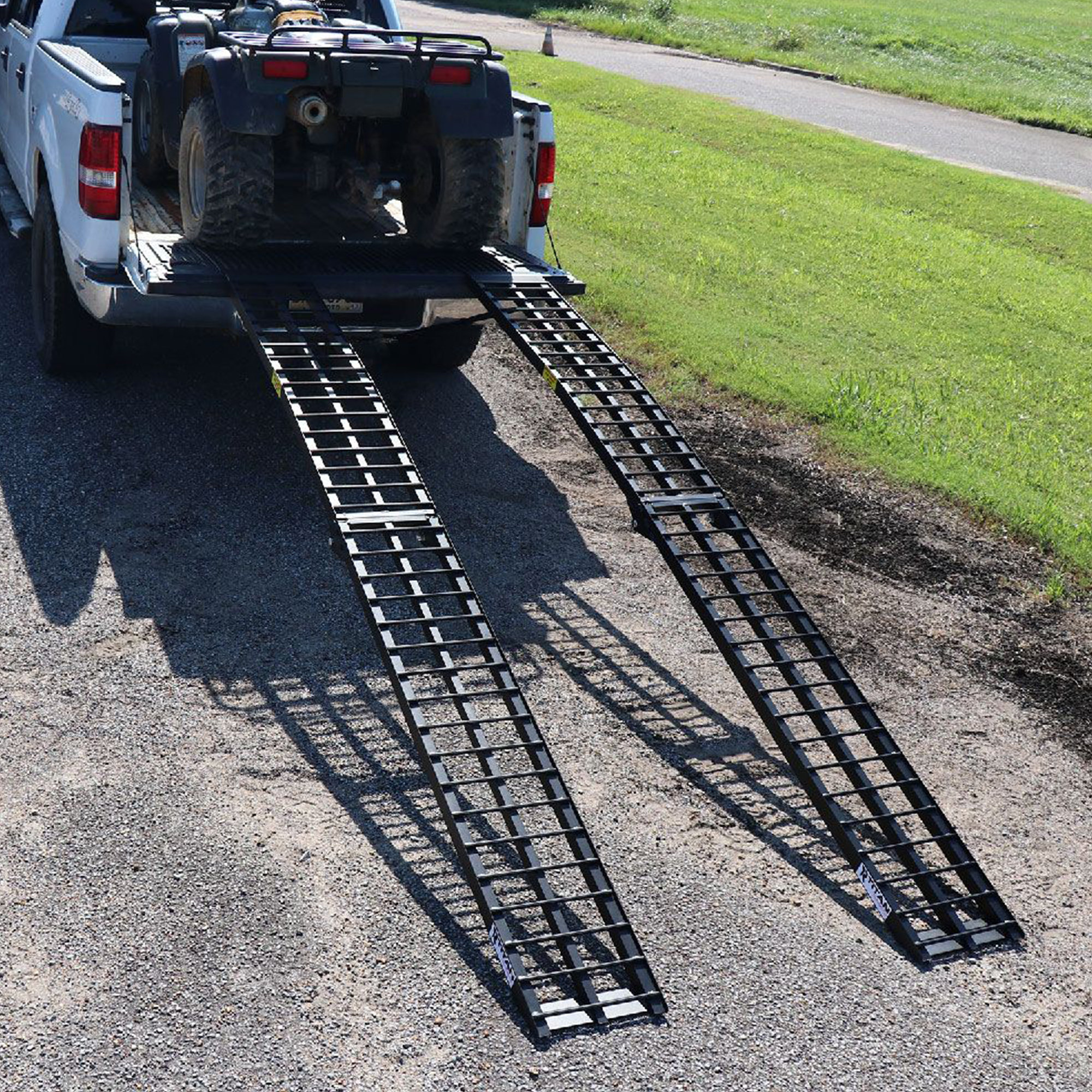 Black Widow Titan Ramps 2 Pack 10’ Folding ATV Loading Ramps, Arched ...
