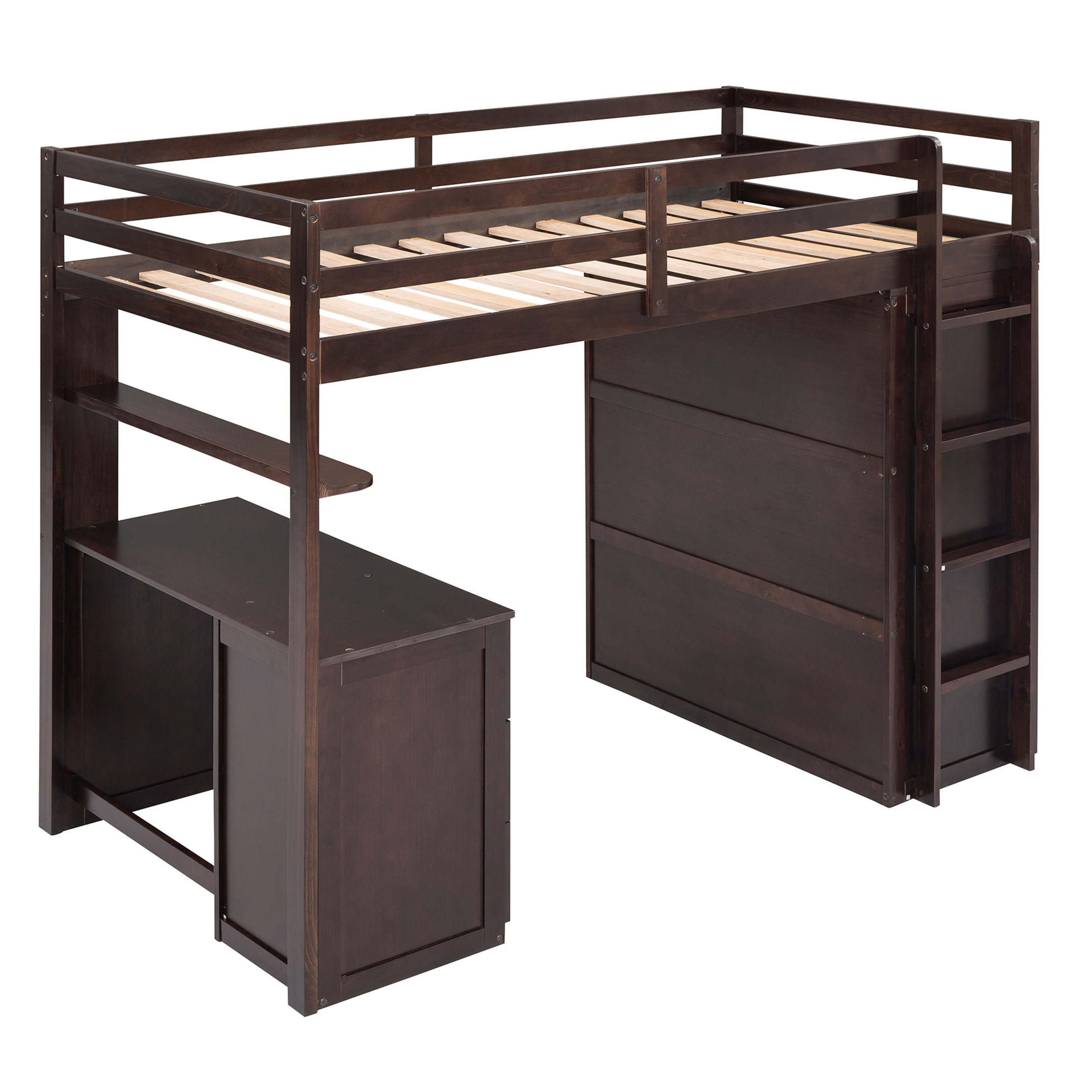 Everly Quinn Versatile Loft Bed With Multiple Functions For Space ...