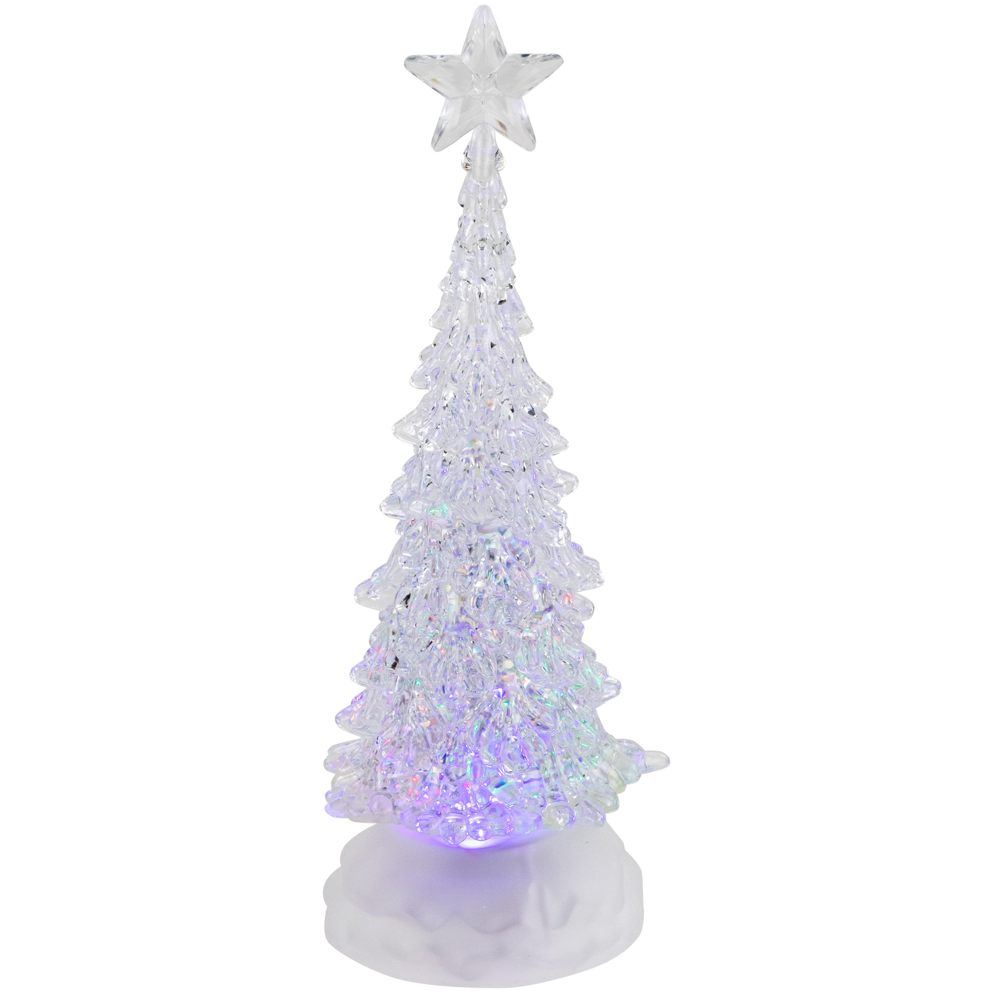 Northlight Seasonal LED Lighted Acrylic Christmas Tree Decoration 10.5 ...