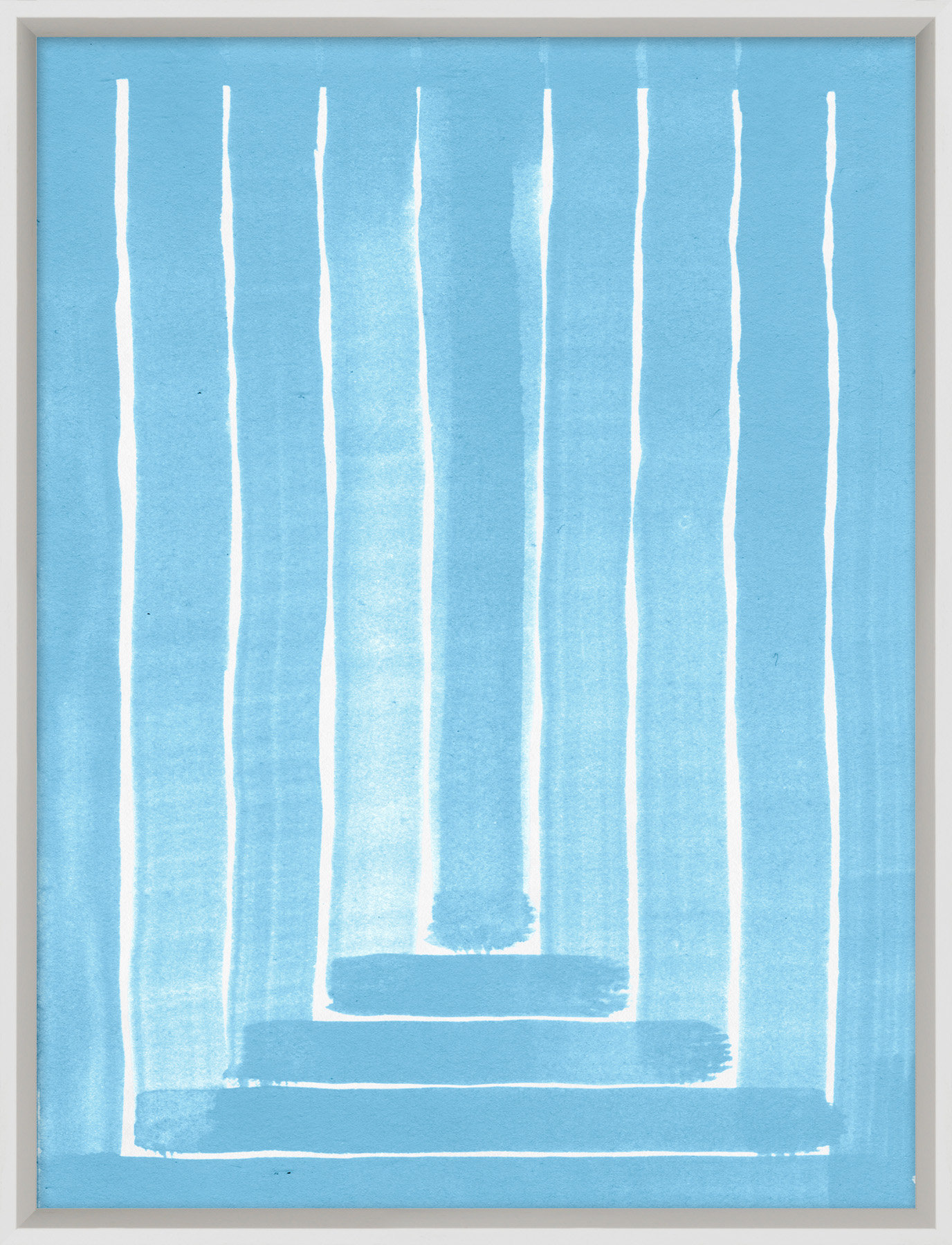 Wendover Art Group Orderly Streaks 9 - Picture Frame Painting on Paper ...